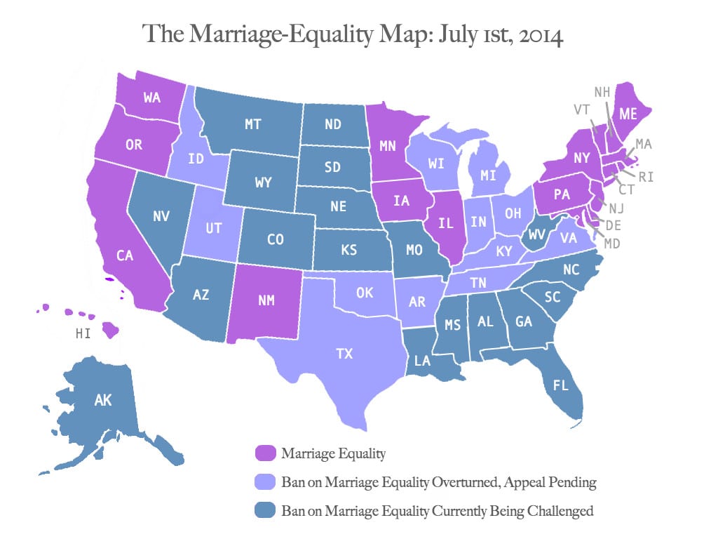 Part II of III: Marriage equality around the world